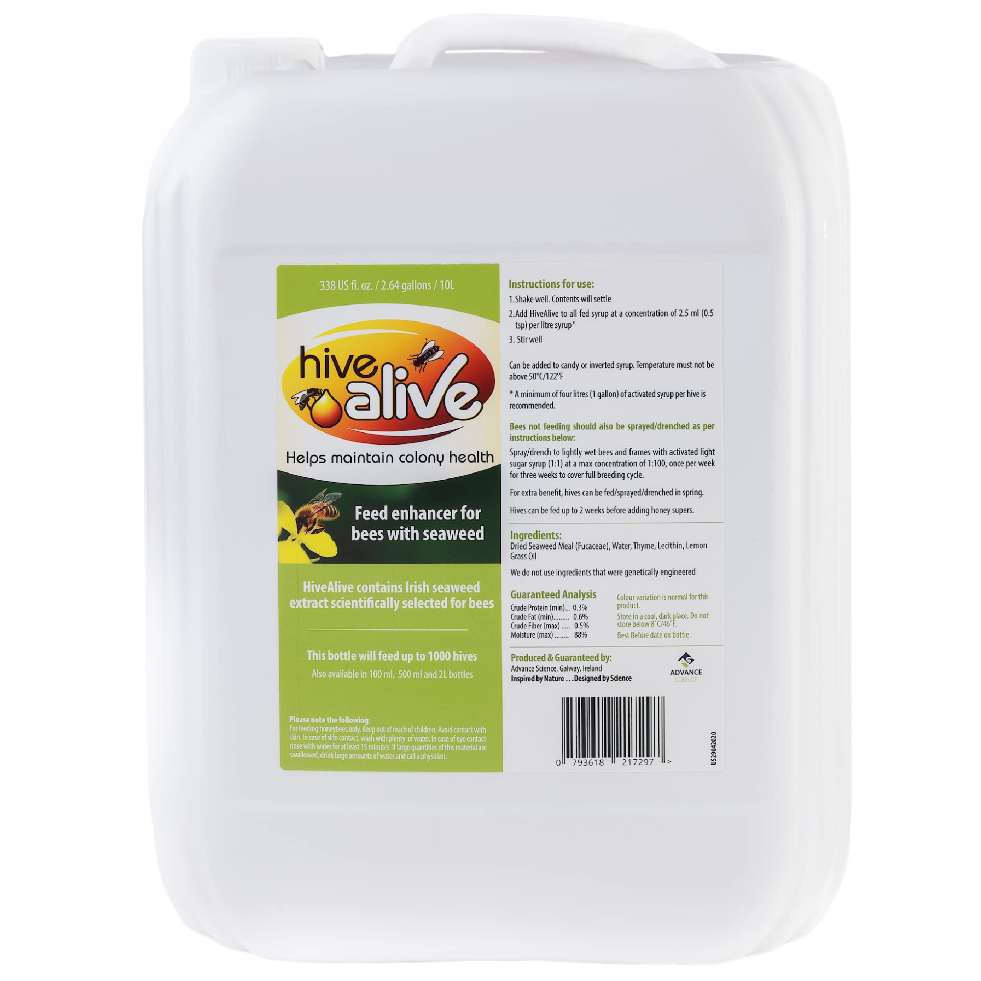 Amazon.com : HIVE ALIVE Bee Food Supplement - Honey Bee Liquid Feed ...