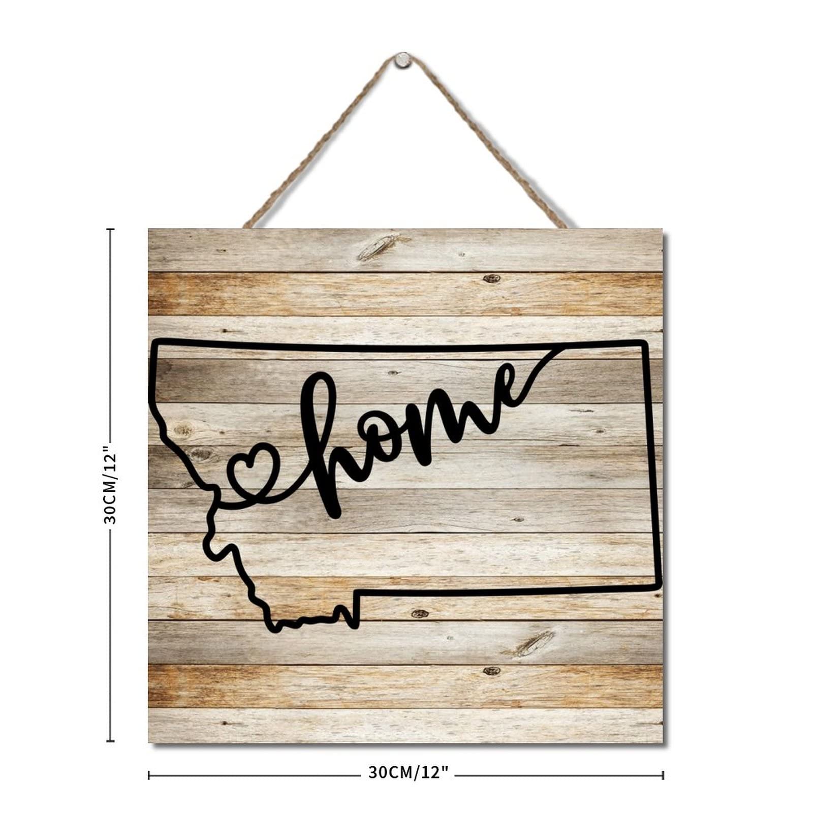 Montana Home Wood Signs