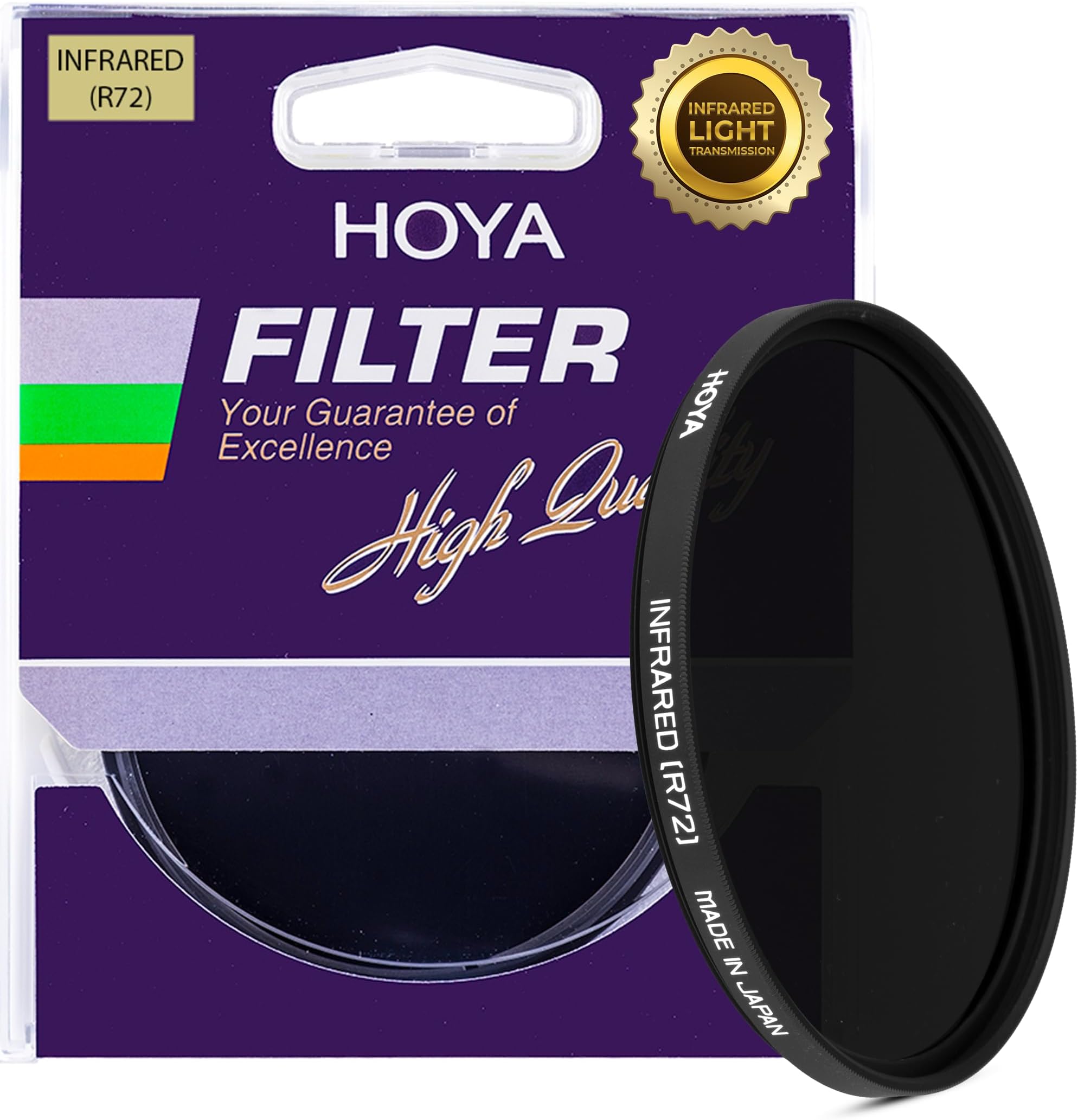 Amazon.com : Hoya R72 Screw-in Infrared Lens Filter 82mm - IR Pass ...