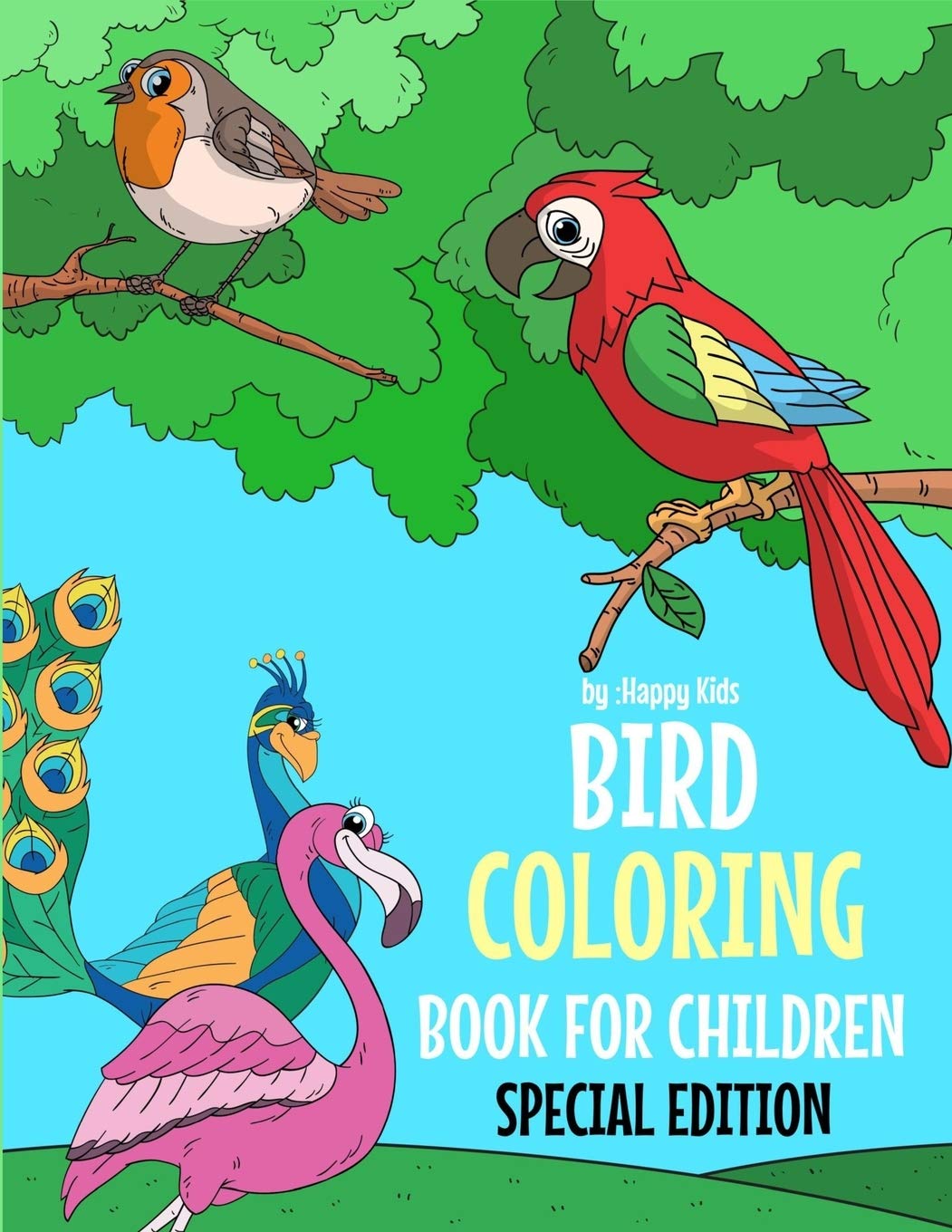 Bird Coloring Book For Children Special Edition: A Birds Coloring Book ...