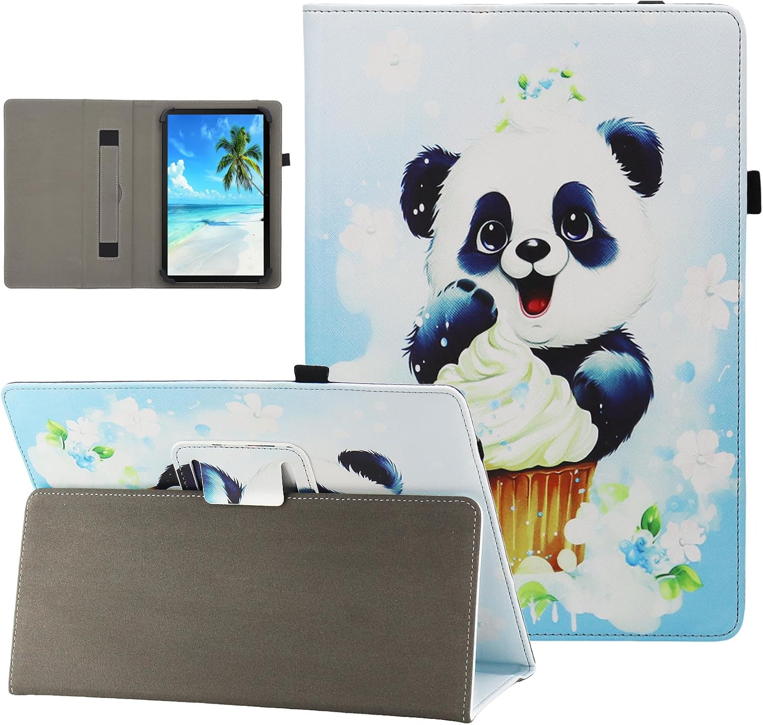 Amazon.com: Universal 8 9 Inch Android Tablet Case, Dluggs Slim Folding ...