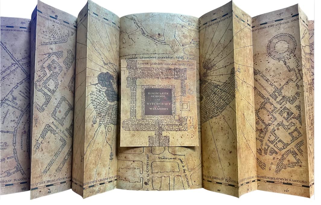 HP Marauders Map (with bonus stickers!): 0677478836921: Amazon.com ...