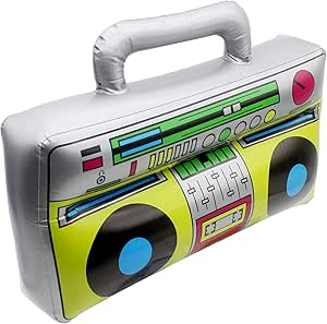 Inflatable Radio Party Toy - Inflatable Radio Boom box Stereo - Retro ...