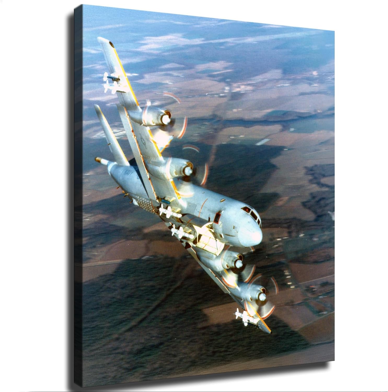 Navy P-3 Orion Aircraft in Flight Poster Modern Aesthetic Picture Wall ...