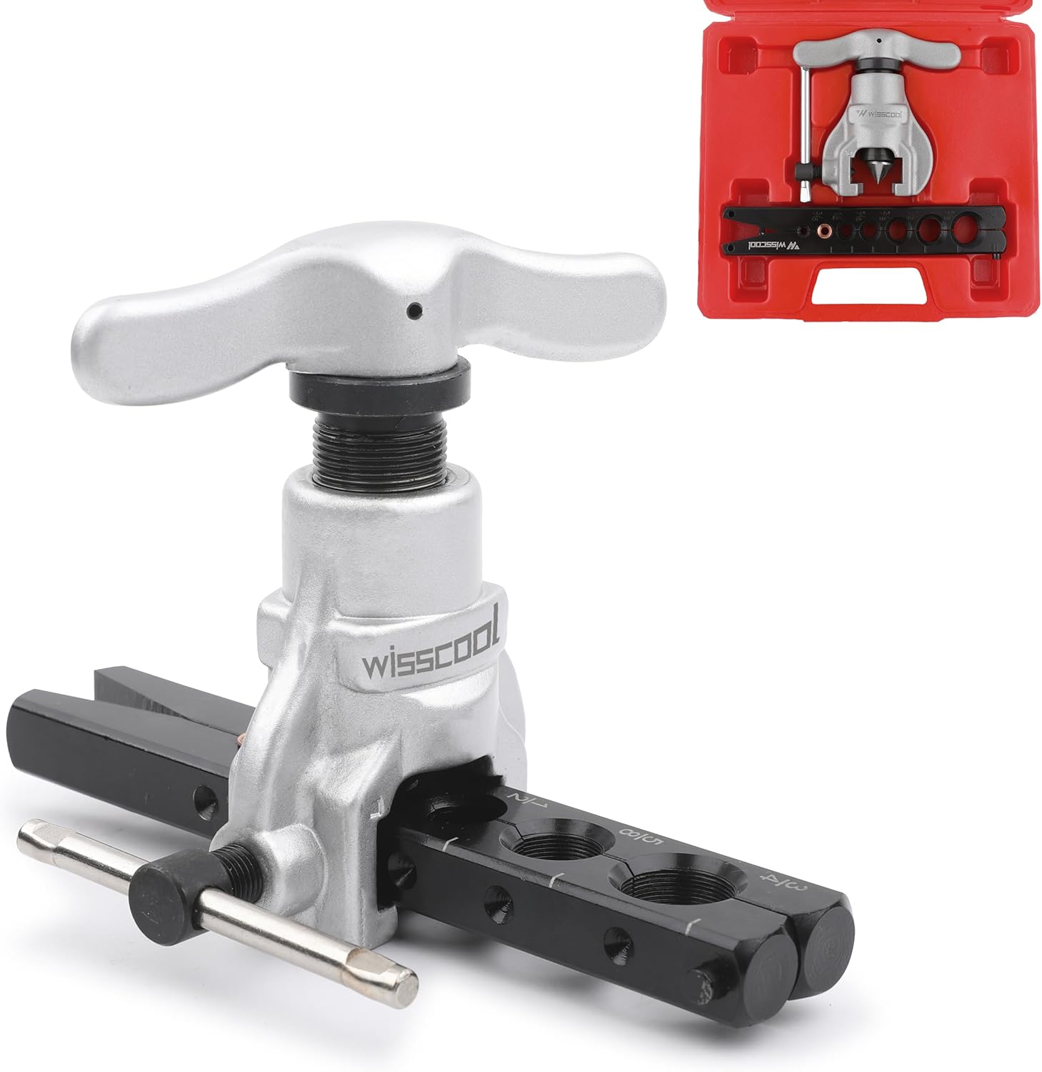 Amazon.com: Wisscool Flaring Tools Set with 7 Dies Sizes 3/16-3/4 inch ...