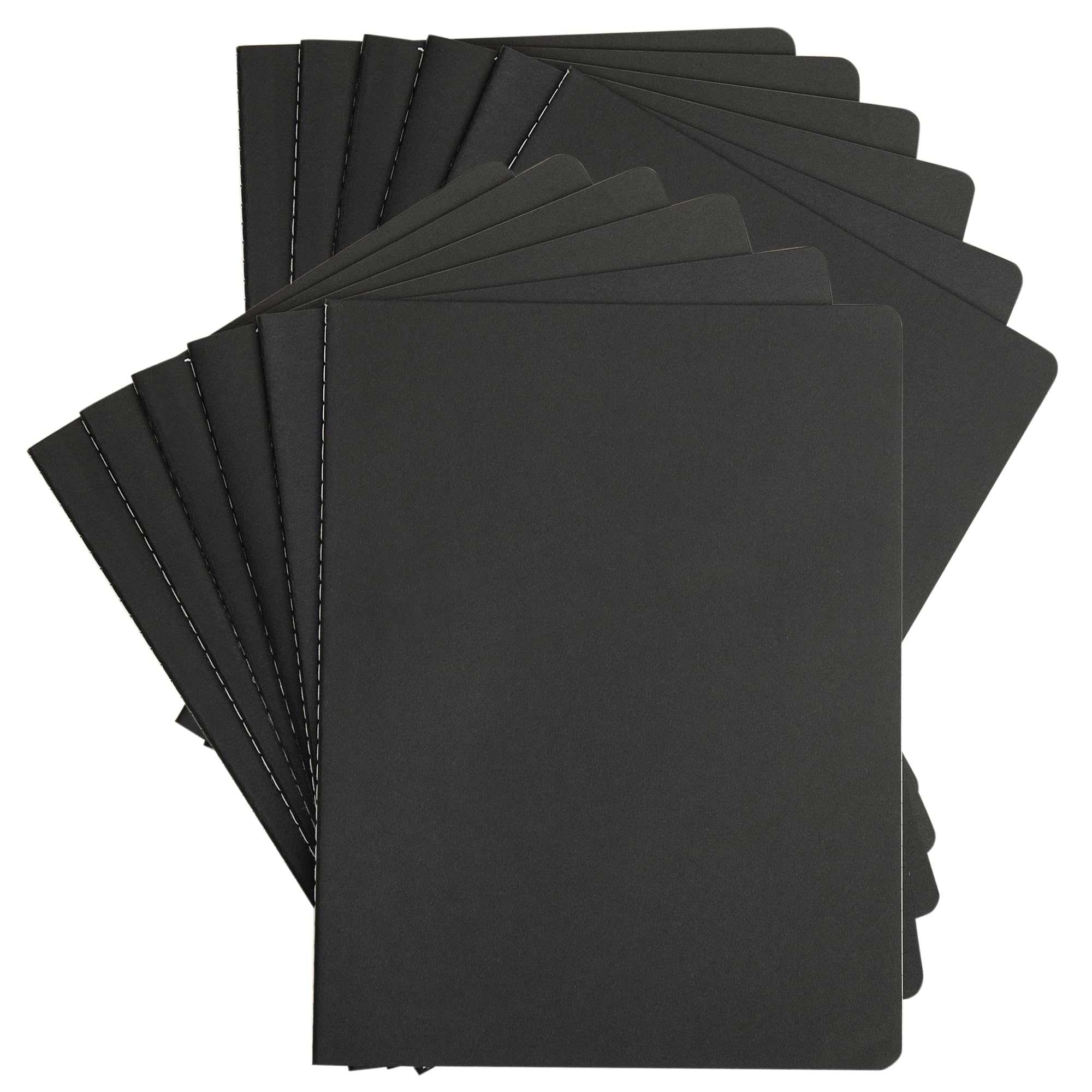 Snapklik.com : Large Notebook Journals Bulk, 12 Pack, Black Cover, 60 ...