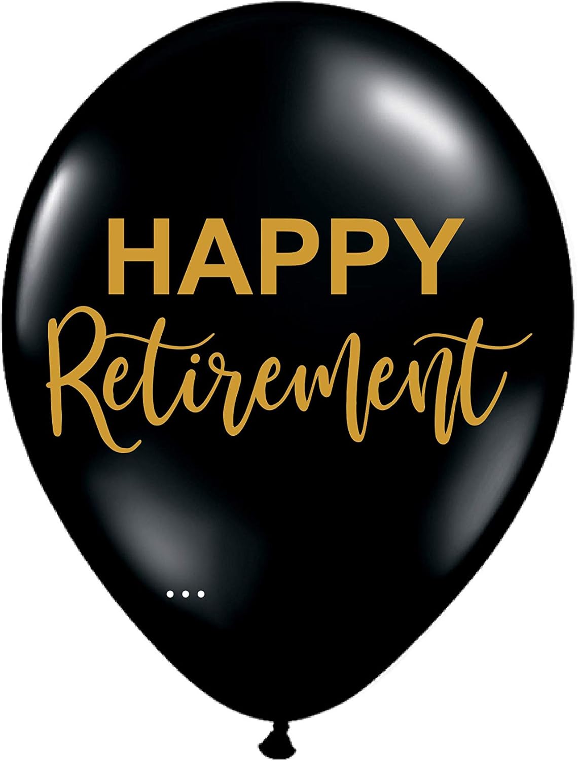 Amazon.com: Happy Retirement Balloons - Set of 3 - Black and Gold