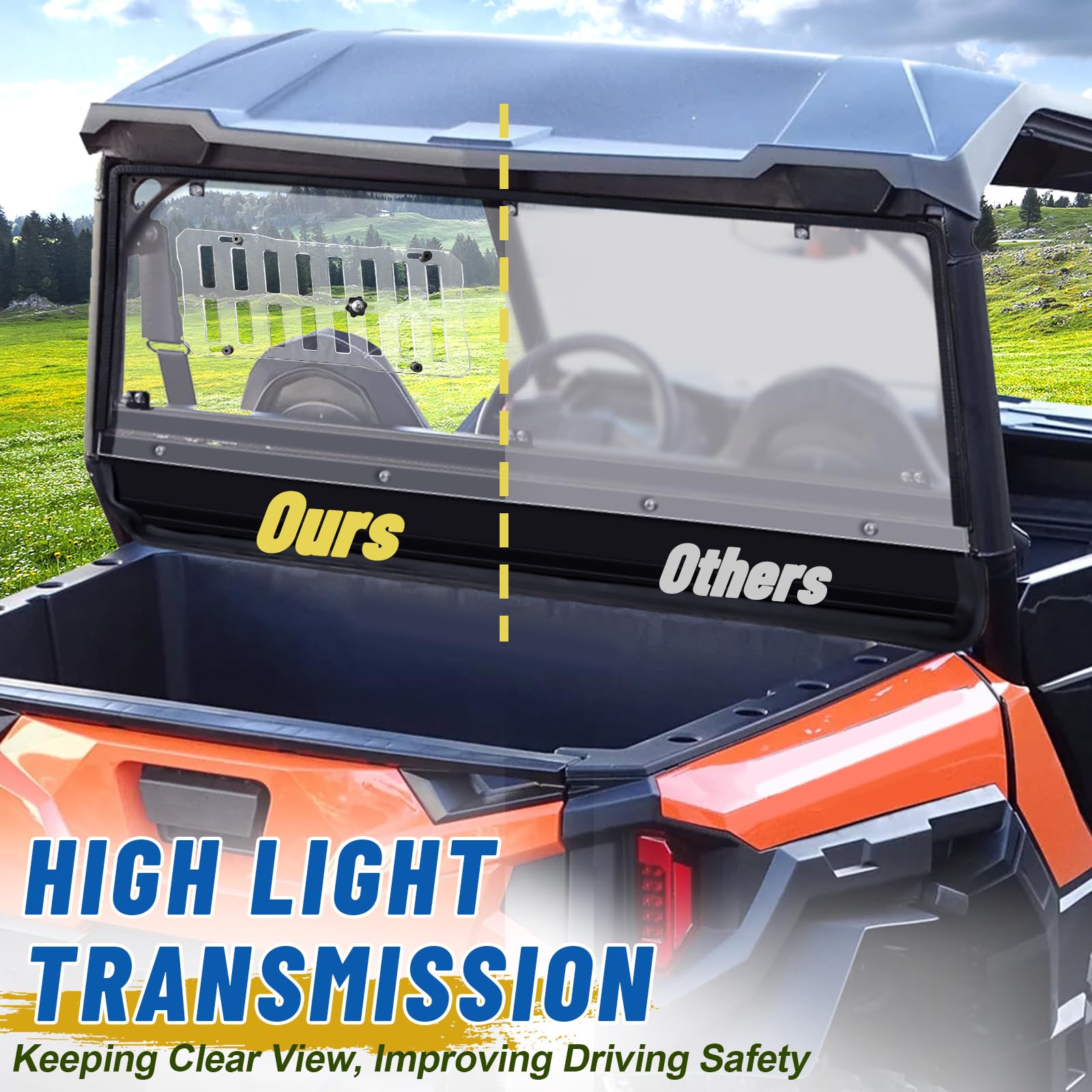 StarknightMT Vented General Rear Windshield, General 1000 Sliding Back ...