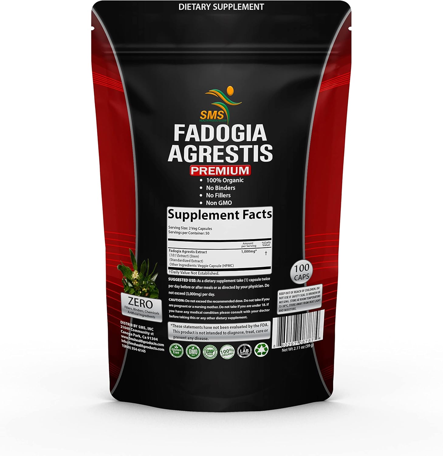 Amazon.com: Fadogia Agrestis Extract Pills (Maximum Strength) 1,000mg ...