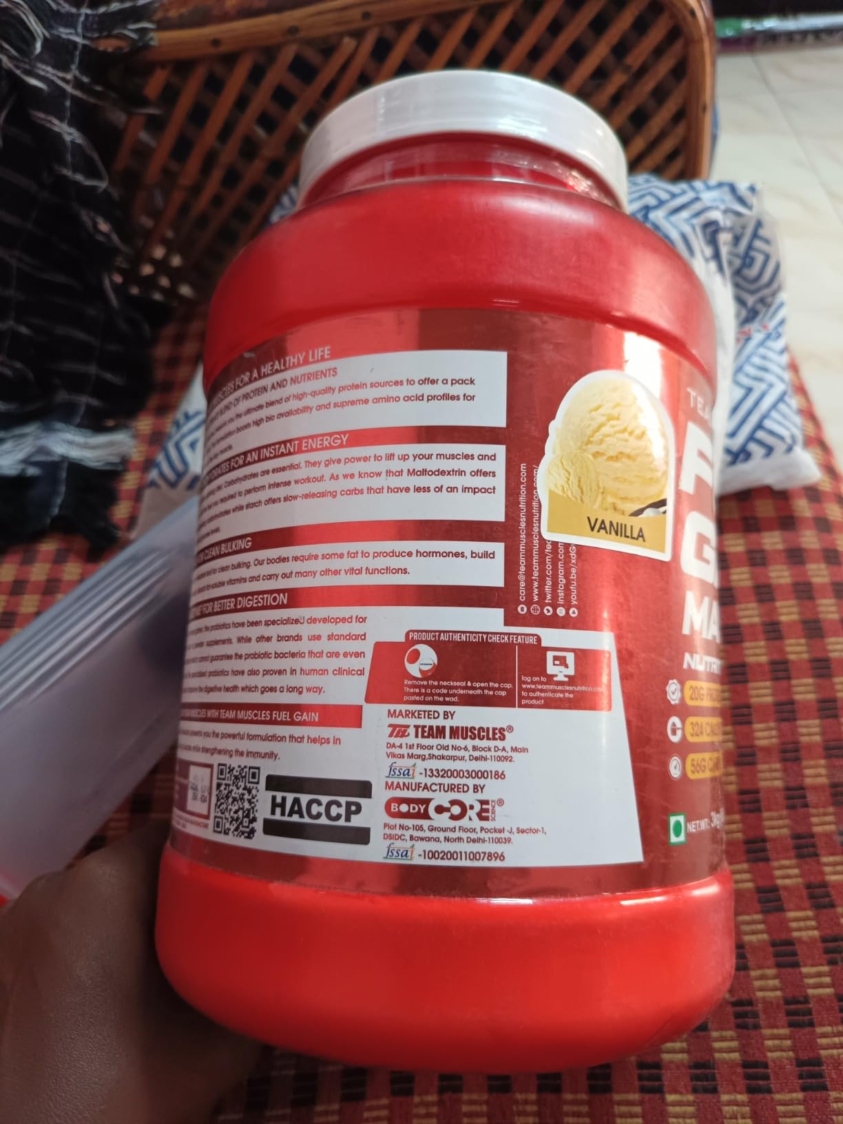 TM WITH TEAM MUSCLES Fuel Gain Mass Gainer-3 Kg| Weight Gainer|Heavy ...