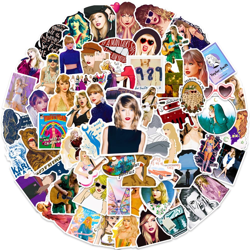 100 Pieces Singer Taylor Swift Stickers for Women — Popular Singer ...