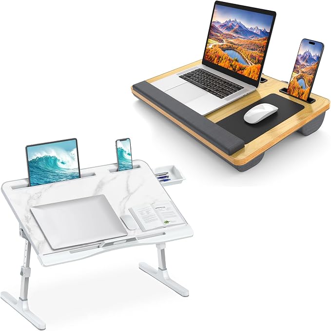 Amazon.com: HETTHI Home Office Lap Desks, Portable Laptop Desk for ...