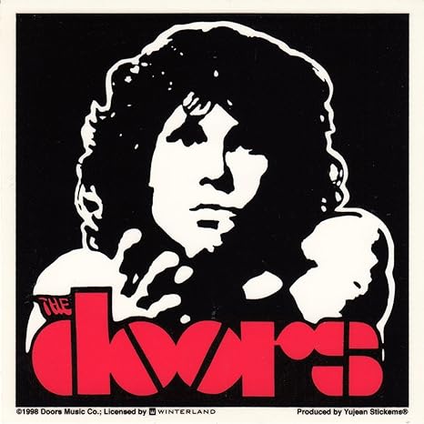 Amazon.com: The Doors Jim Morrison Red Logo Sticker : Arts, Crafts & Sewing