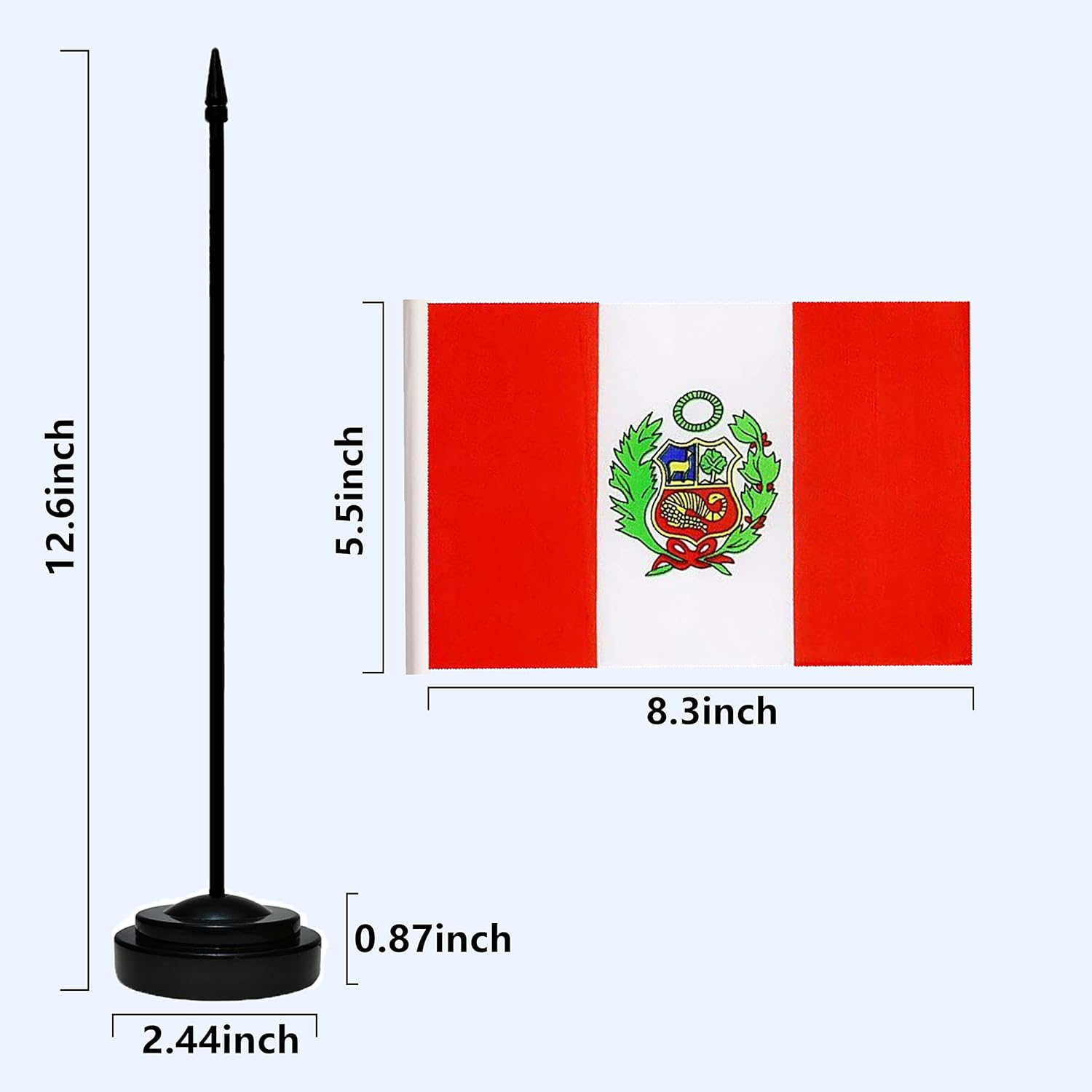 Banderas peruanas pequeñas de escritorio, mini banderas de Perú ...