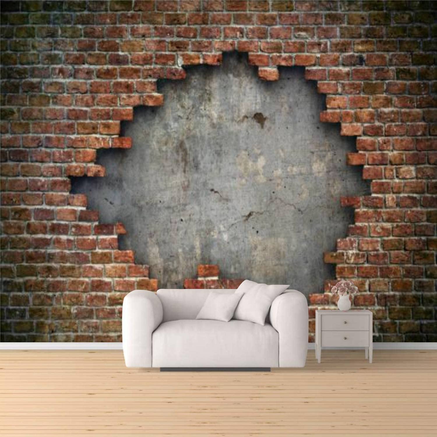 3d Broken Brick Wall