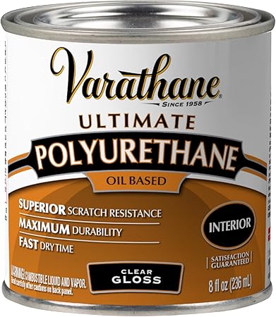 Varathane Oil-Based Ultimate Polyurethane, Half Pint, Gloss Finish ...