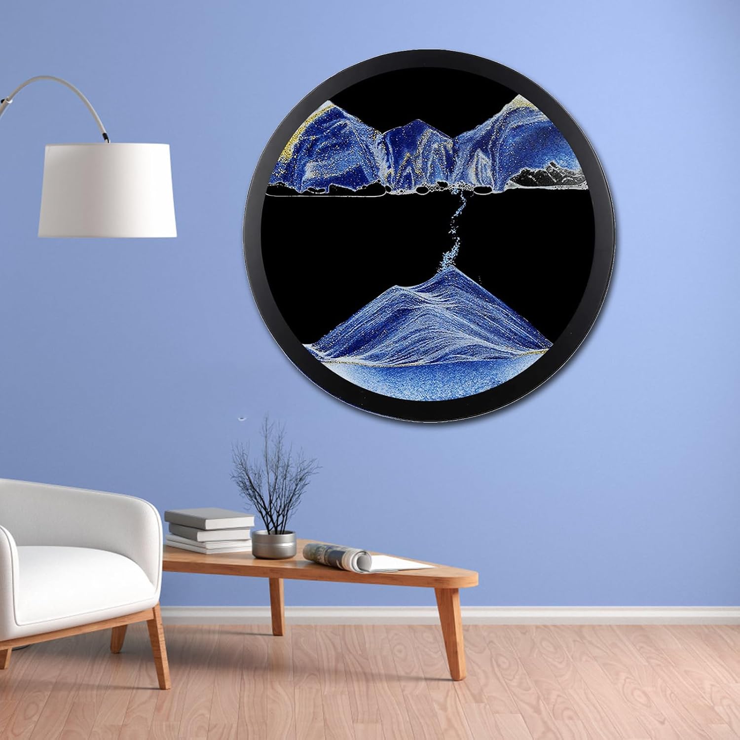 Amazon.com: 24'' Moving Sand Art Decor, 360° Rotating 3D Sand Painting ...