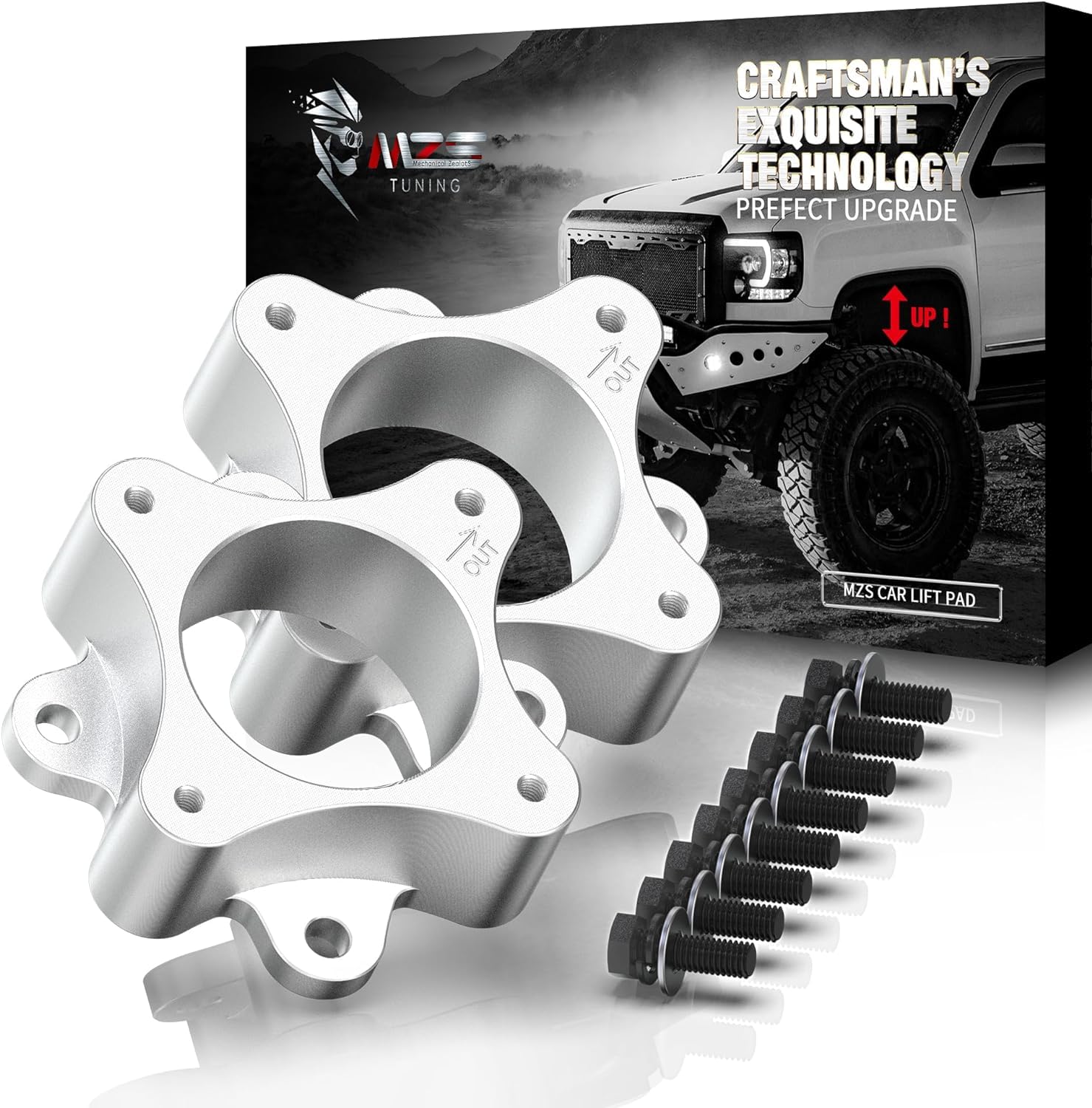 Snapklik.com : MZS Leveling Kit 3 Inch Front Lift Strut Spacers ...