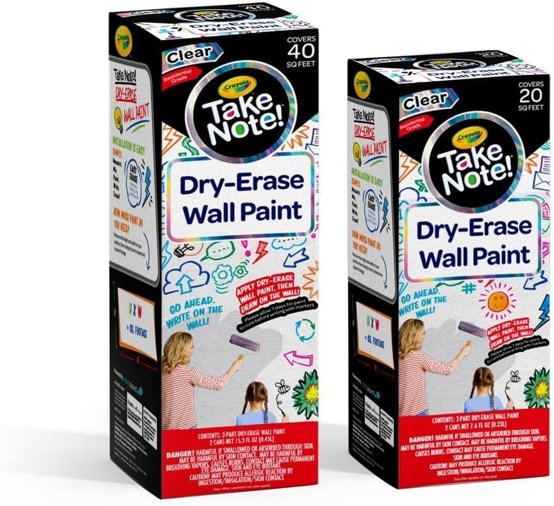 Krylon Dry Erase Brush-On Paint, 1 Quart, White - Amazon.com