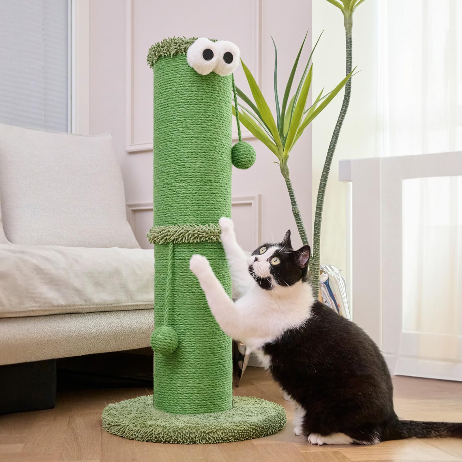Snapklik.com : Nekosan Large Cat Scratching Post, 34 Inch Tall