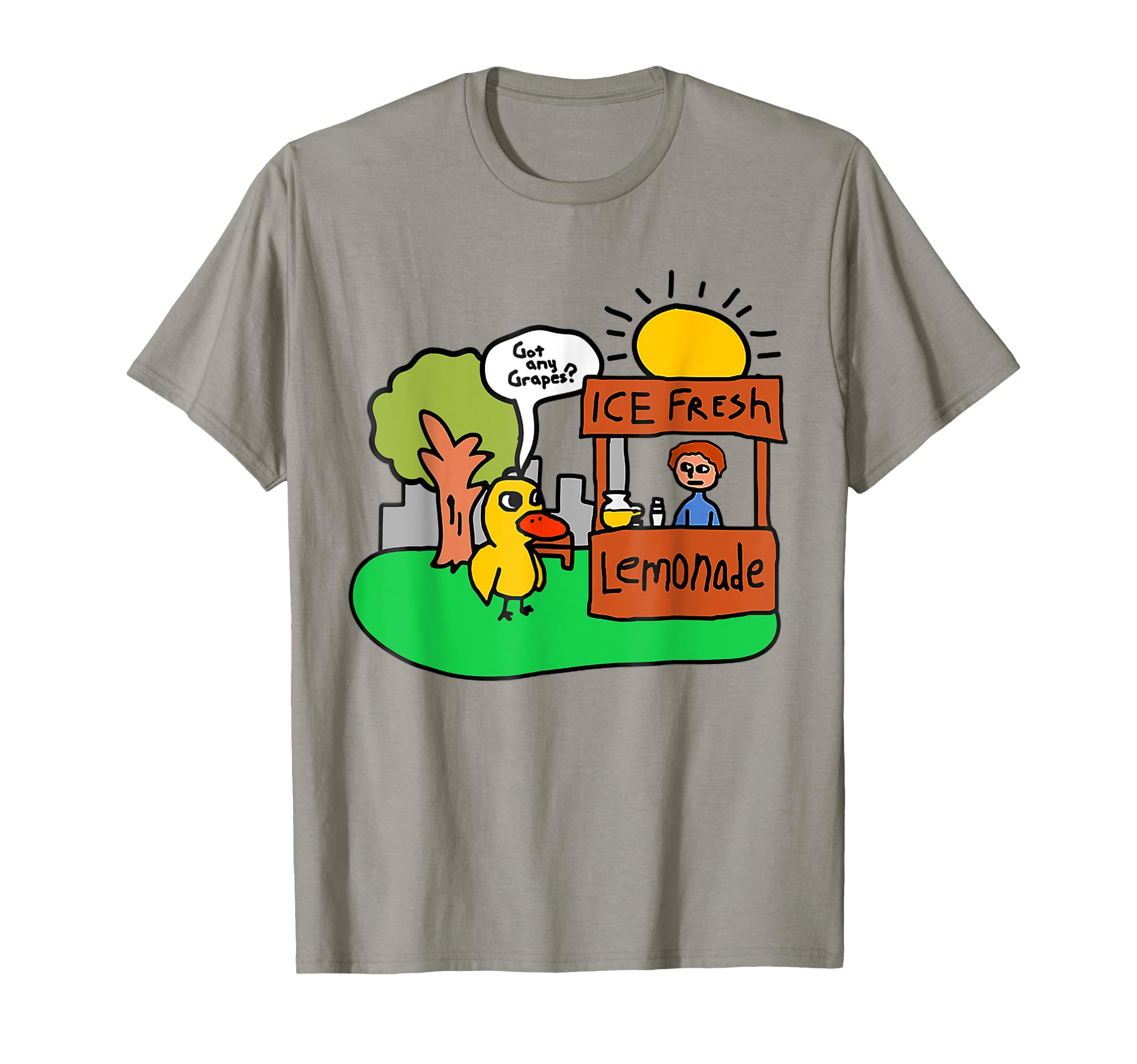Amazon.com: Ice Fresh Lemonade Got Any Grapes Duck Funny Gift T-Shirt ...