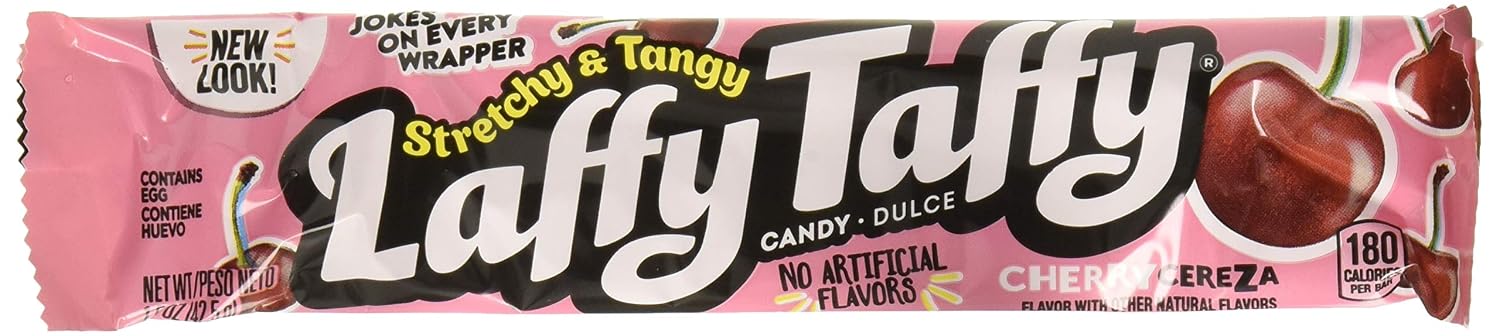 Amazon.com : Wonka Laffy Taffy Sparkle Cherry, 24/1.5oz bars : Grocery ...