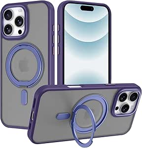 Amazon.com: WPCase for iPhone 16 Pro Max Magnetic Case [Compatible with Magsafe] with 360 ...