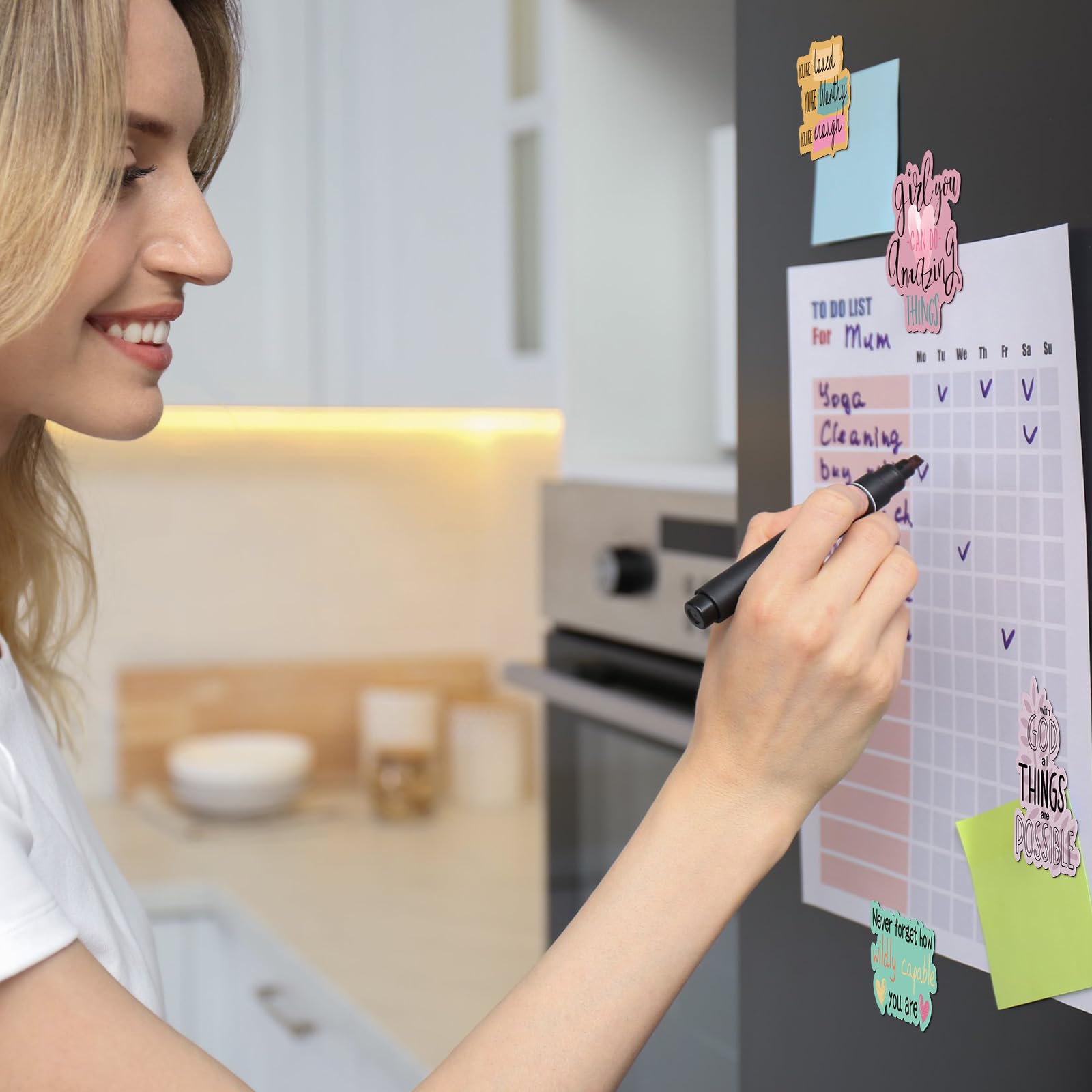 Snapklik.com : 8 Pcs Inspirational Fridge Magnets Christian Locker ...