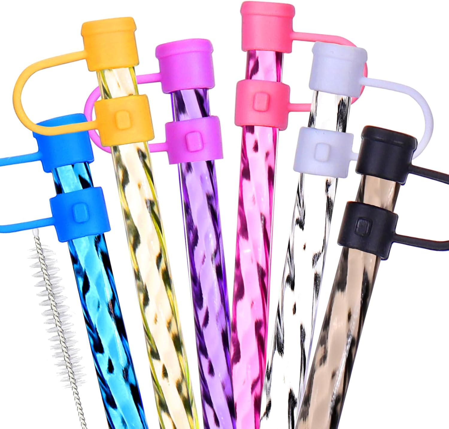 Amazon.com: Mity rain 6 Pairs Replacement Straws and Straw Covers for ...