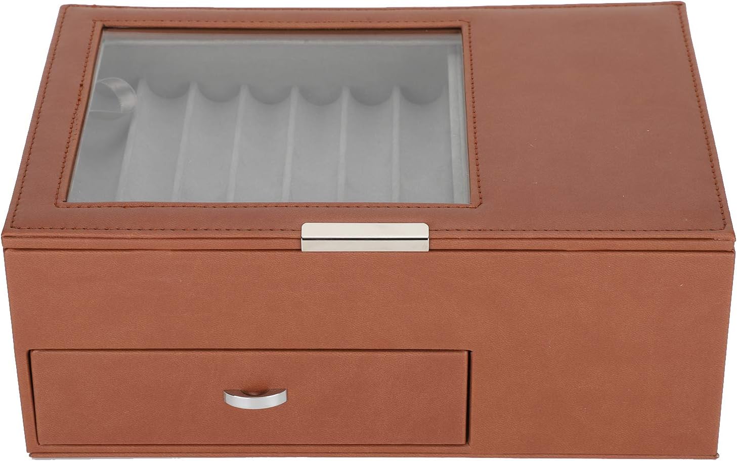 Pen Display Box, Double Layer Fountain Pen Storage Case PU Leather Pen ...