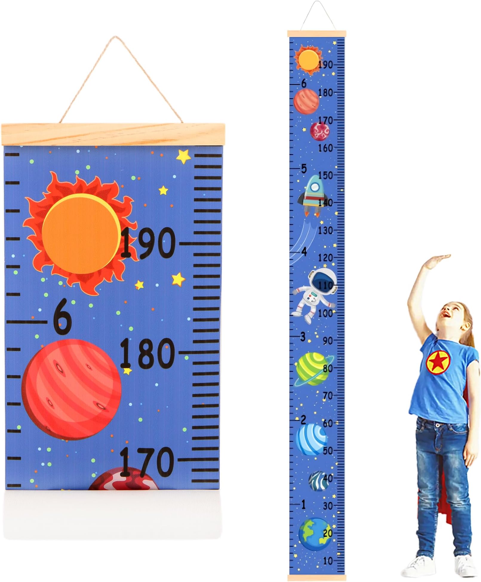 Amazon.com: Personalized Growth Chart for Wall with Stickers, Children ...
