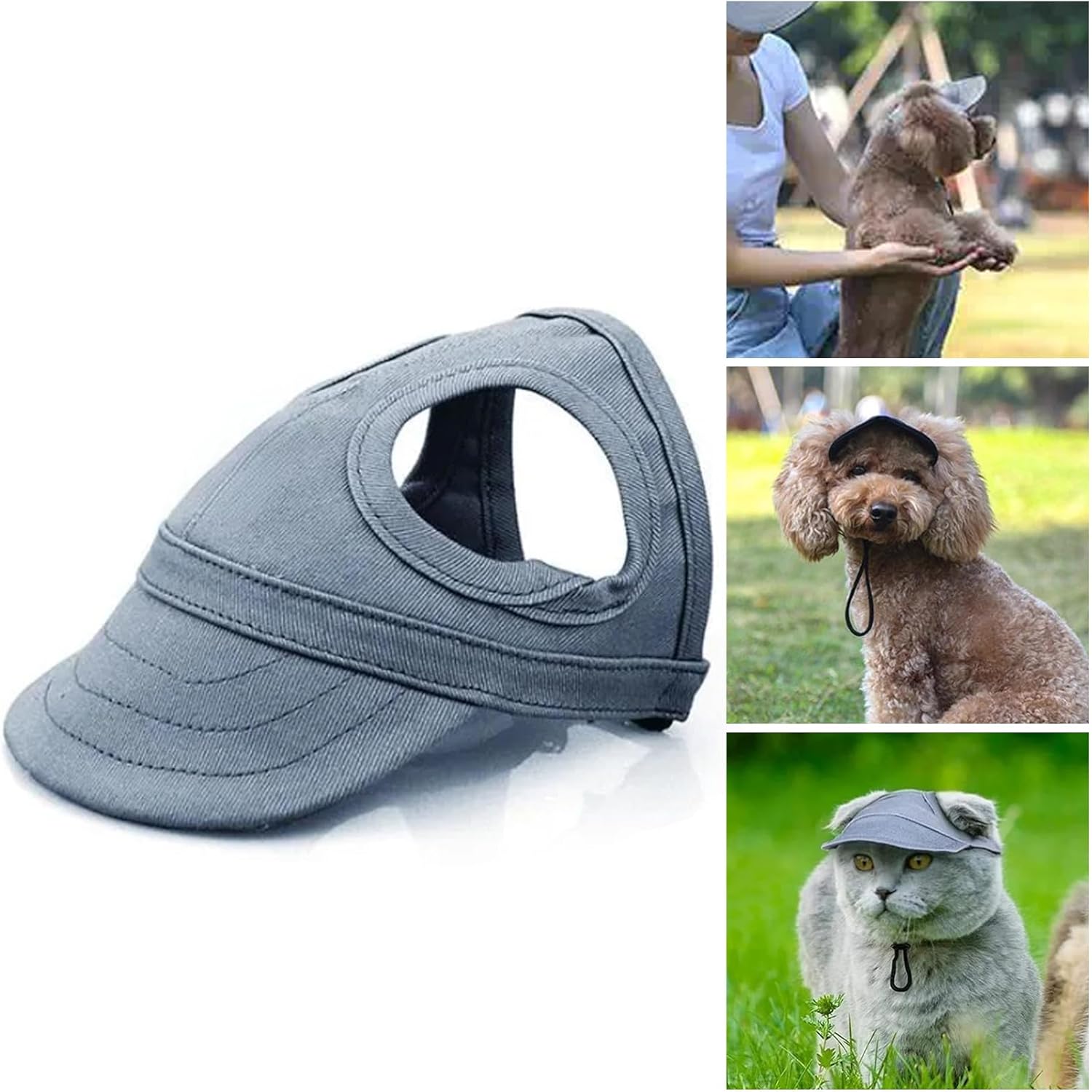 Dog Sun Hat,Pet Fashionable Summer Baseball Cap,Adjustable Outdoor ...