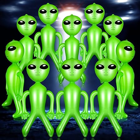 Amazon.com: Whaline 53Pcs Alien Theme Birthday Party Decor Kit Include ...