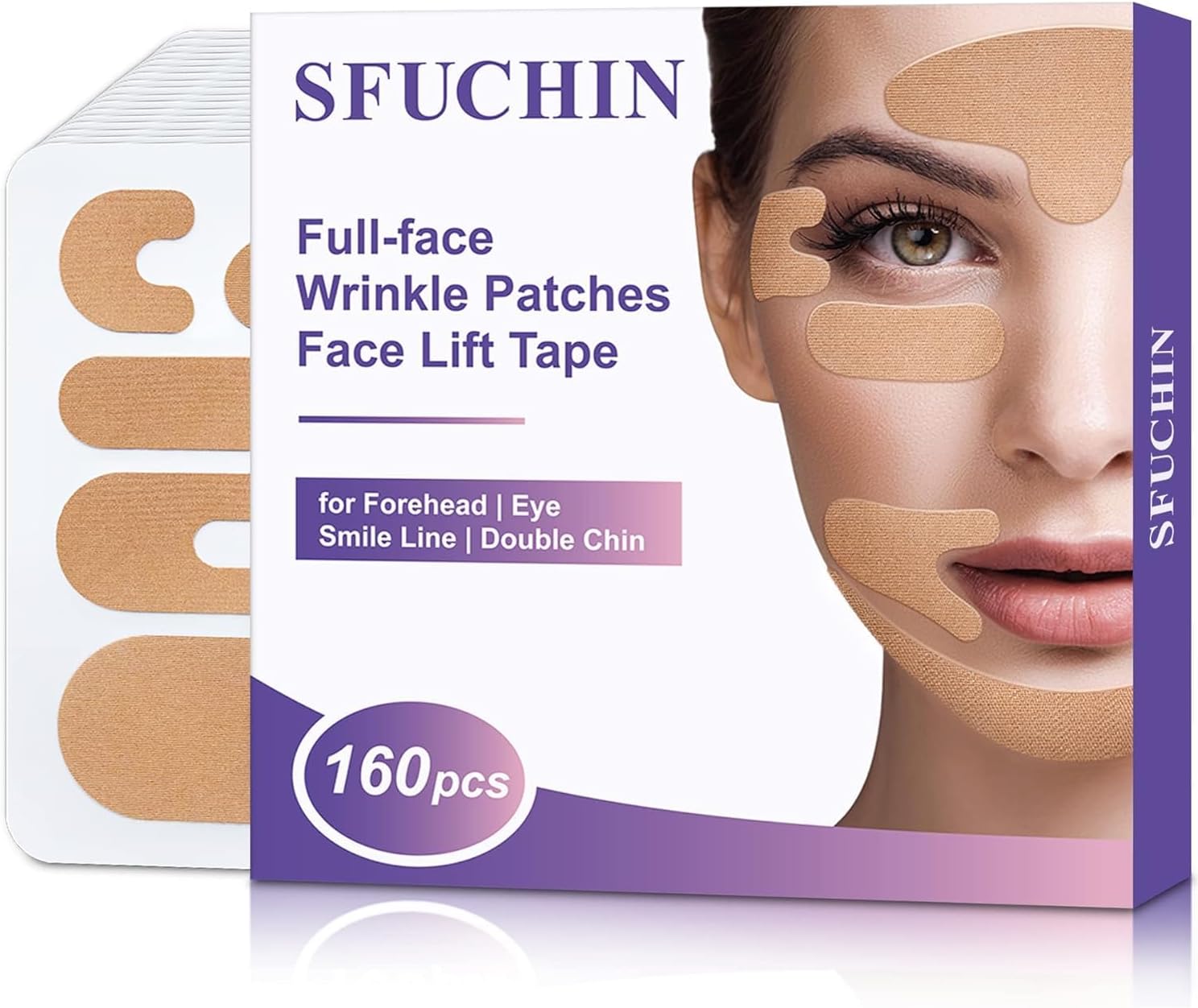 Wrinkle Patches - Face Lift Tape - SFUCHIN 160 Multipurpose Pre Cut ...