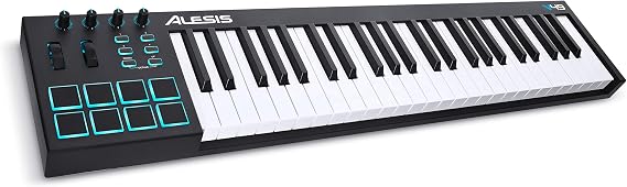 Amazon.com: Alesis V49 - 49 Key USB MIDI Keyboard Controller with 8 ...