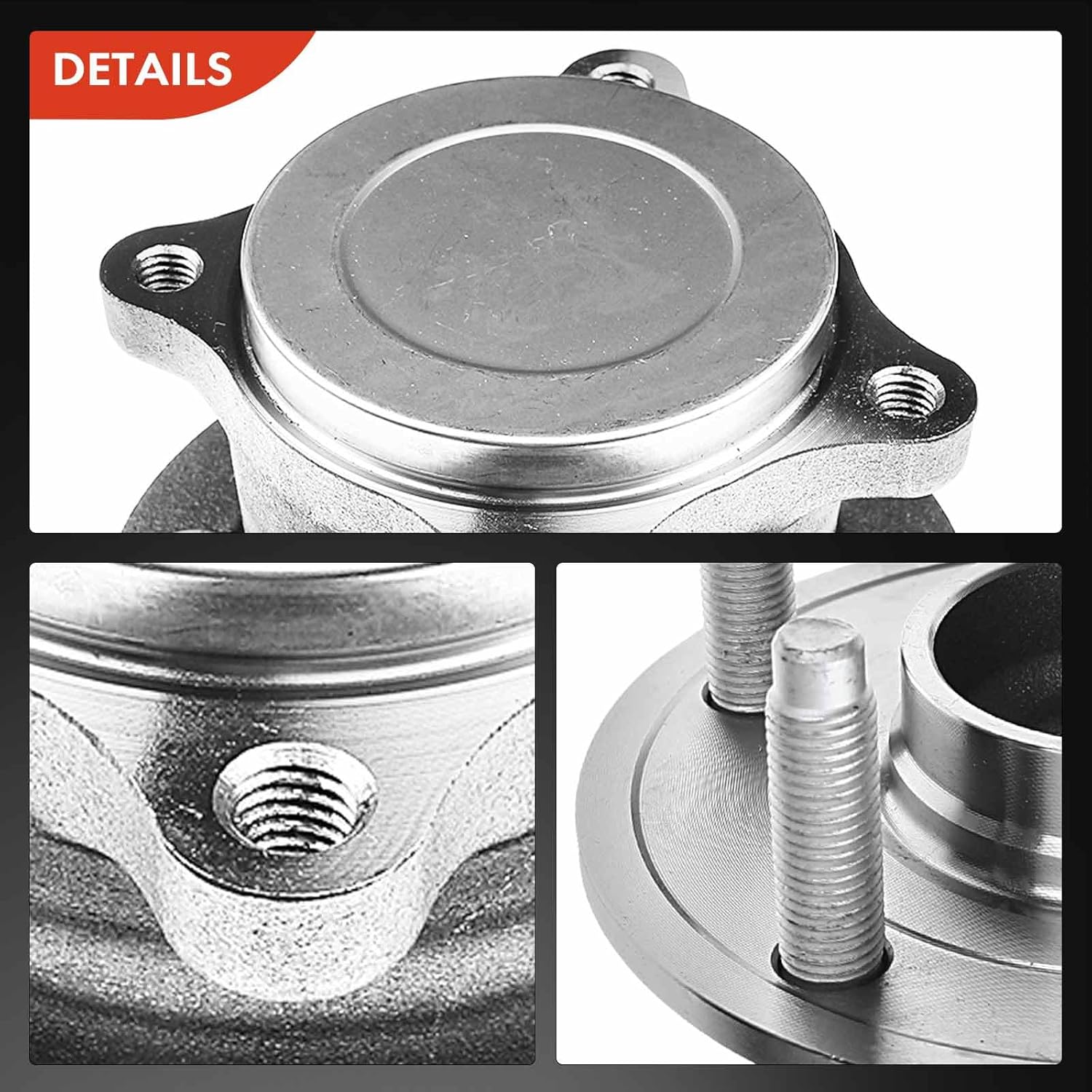 A-Premium 2 rodamientos de rueda trasera y conjunto de cubo compatible ...