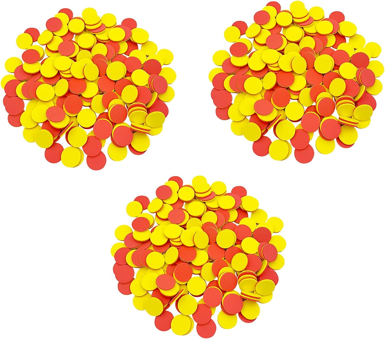 Amazon.com: SEETOOOGAMES 1 inch Two-Color Counters, Red/Yellow ...