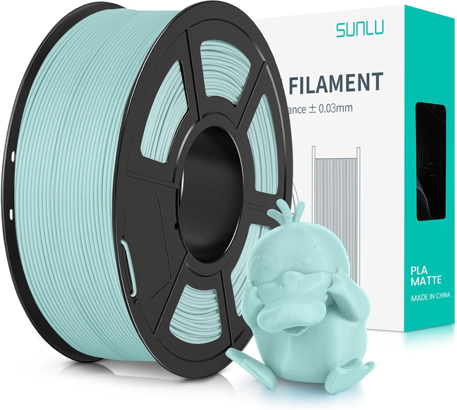 Amazon.com: SUNLU 3D Printer Filament PLA Matte 1.75mm, Neatly Wound ...