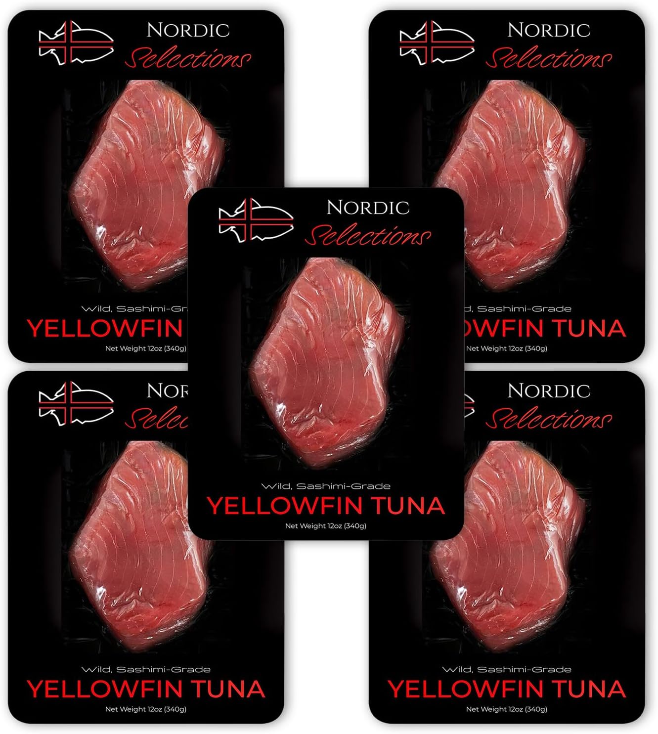 Amazon.com: Nordic Catch Yellowfin Tuna (Ahi) Steaks - Grade #1 Tuna ...