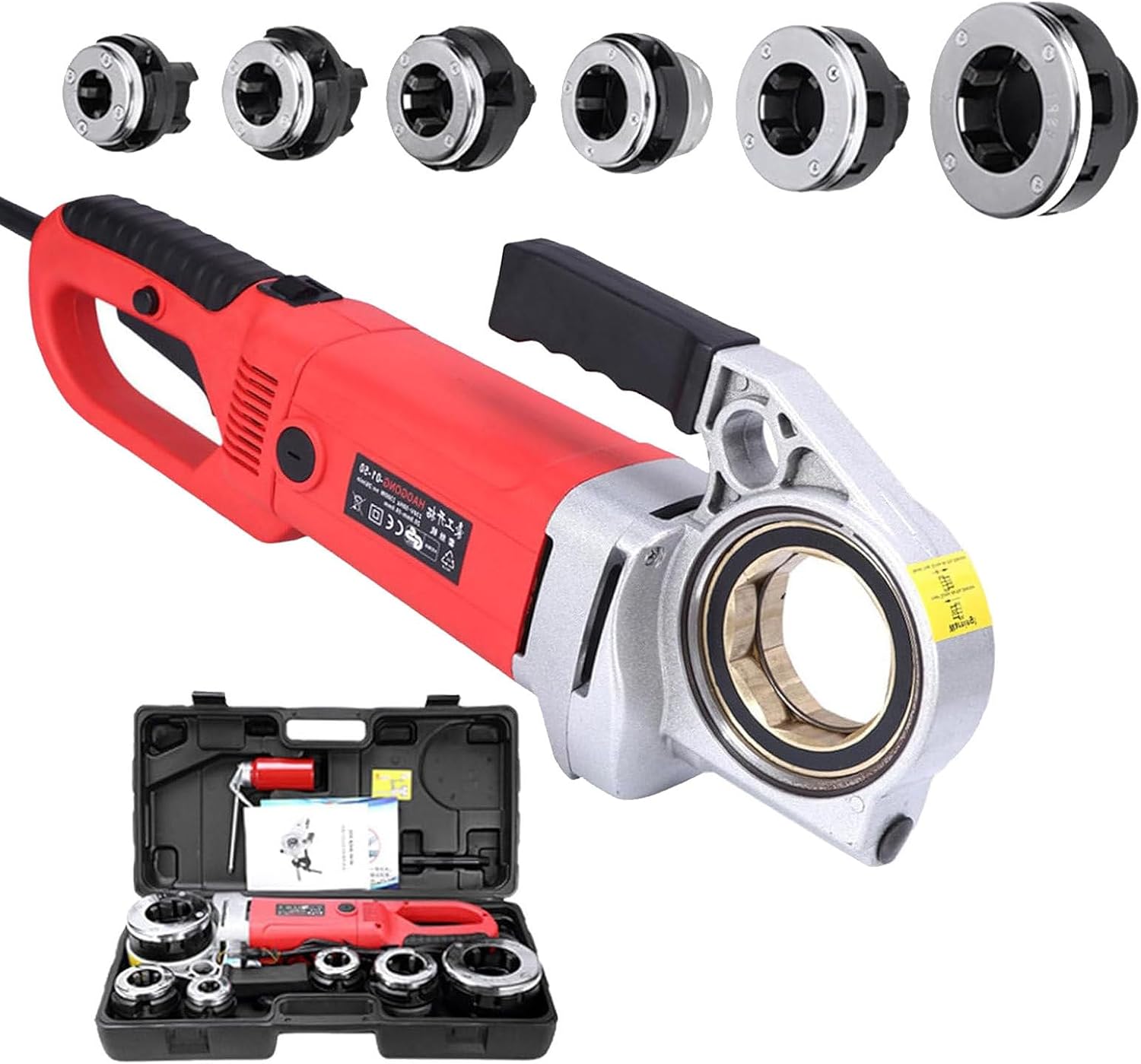 Amazon.com: Pipe Thread Cutting Tool Set, 2300W Heavy Duty Pipe ...