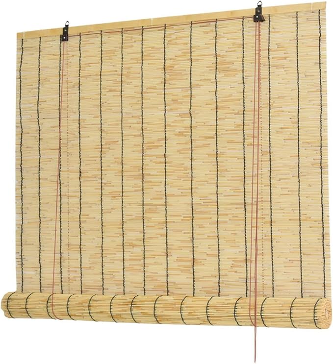 Amazon.com: YNLeMM Roll Up Bamboo Shades Blinds for Patio Custom ...