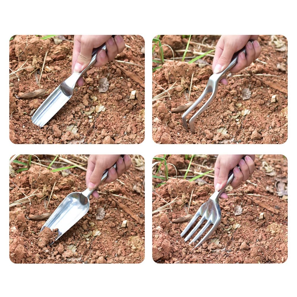 Forking A Yard Husky 28 In. D Grip Short Wood Handle 4 Tine Spading