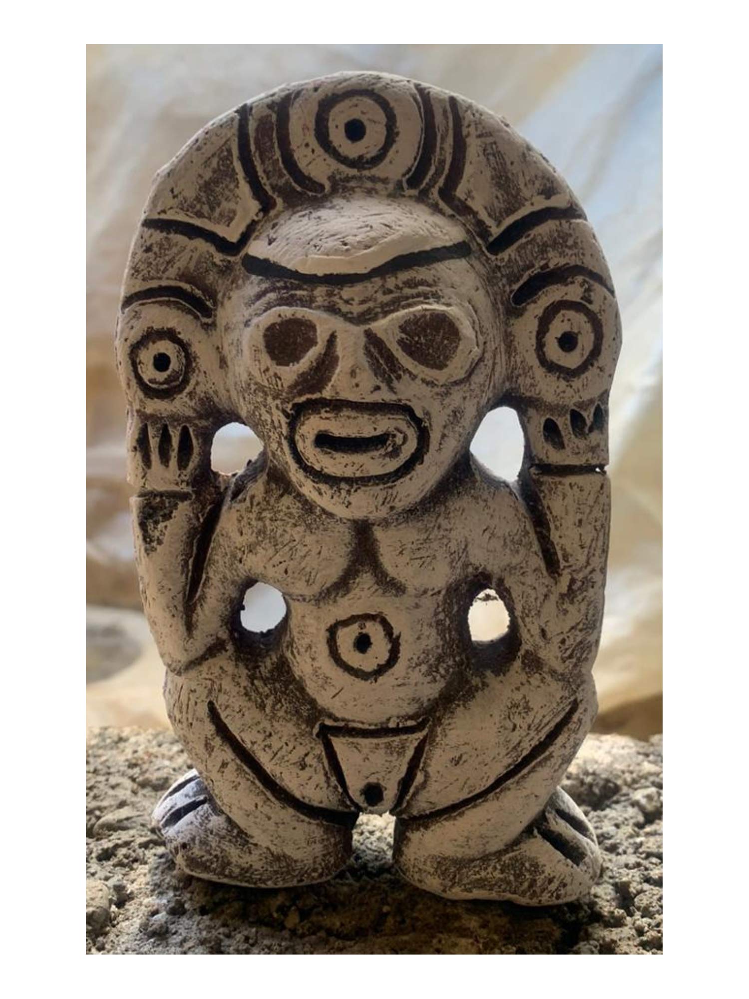Amazon.com: Atabey god Diosa Taino Culture pre-Colombian Art Clay ...
