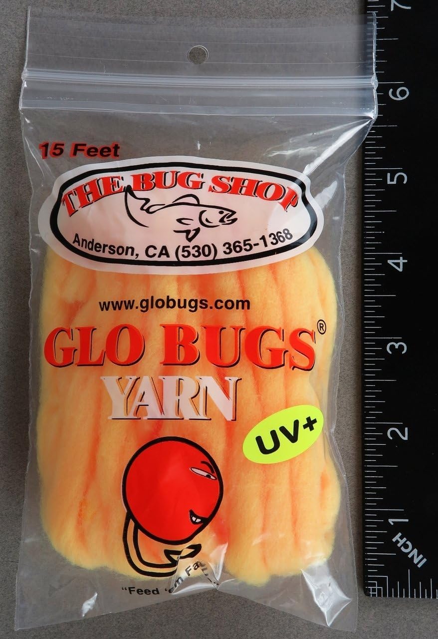 Amazon | The Bug Shop 15フィート Glo Bugs 糸 直径5/15インチ | The Bug Shop | タイイング道具