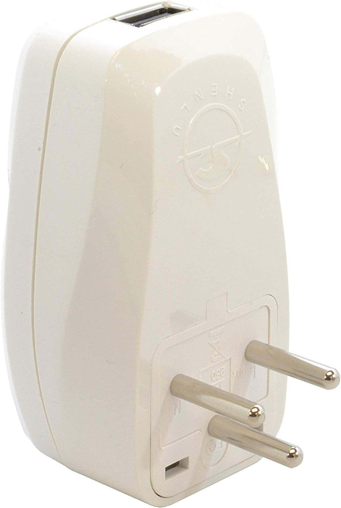 Amazon.com: OREI 3 in 1 Israel Travel Adapter Plug with USB and Surge ...