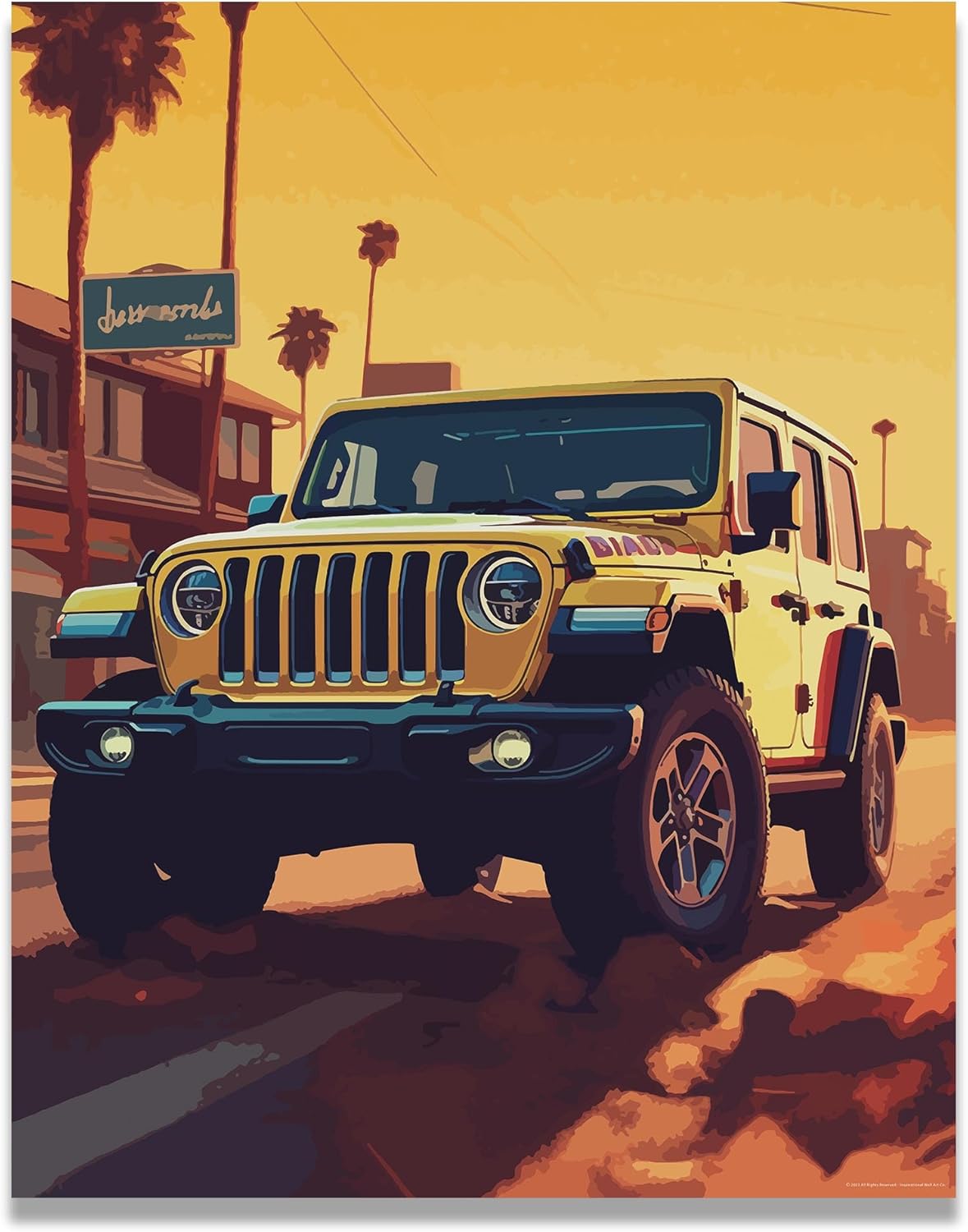 Amazon.com: Inspirational Wall Art Co. - Adventure | Jeep Wrangler ...