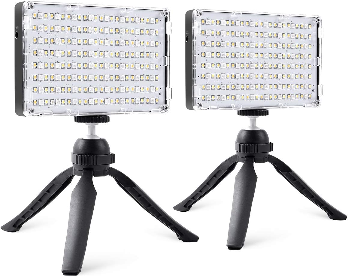 Amazon.com : GVM RGB Camera Light Panel - 180° Rotatable Full-Color ...