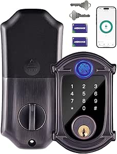 MENDOCK Keyless-Entry Deadbolt Smart Lock Waterproof IP56 Digital ...