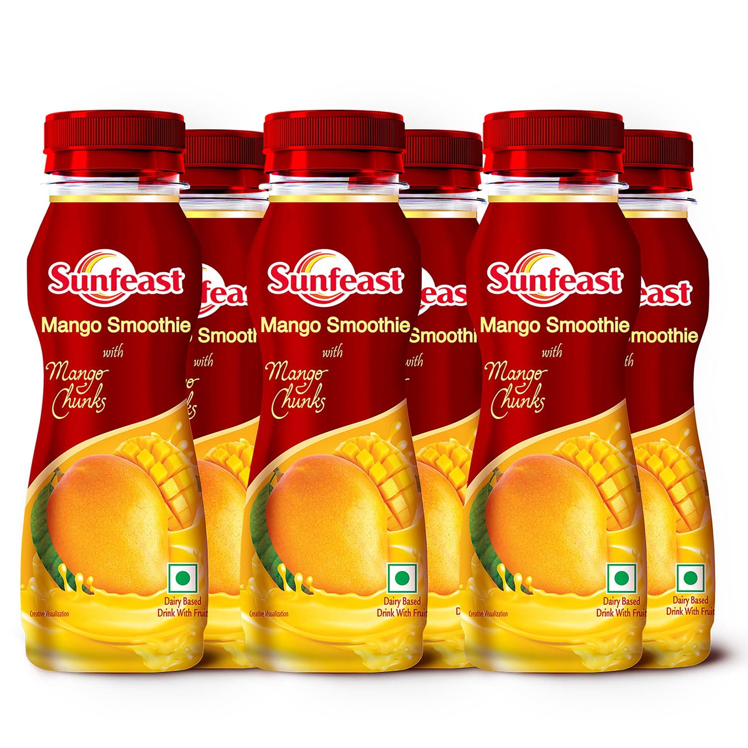 Sunfeast Mango Smoothie 180ml with Mango Chunks (Pack of 6) : Amazon.in ...