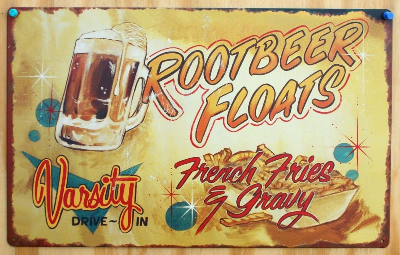 Amazon.com: Varsity Team Drive In Rootbeer French Fries Classic Sign ...